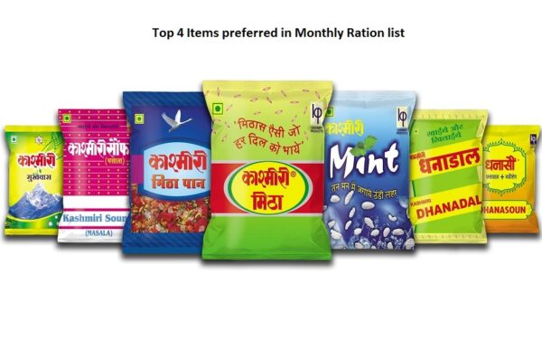 Top 4 foods items must in your Monthly Ration List